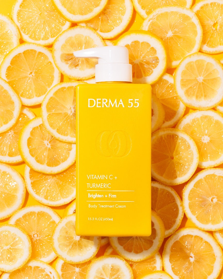 DERMA 55 -Vitamin C + Turmeric Body Treatment Cream 15.2 oz 450ml ...